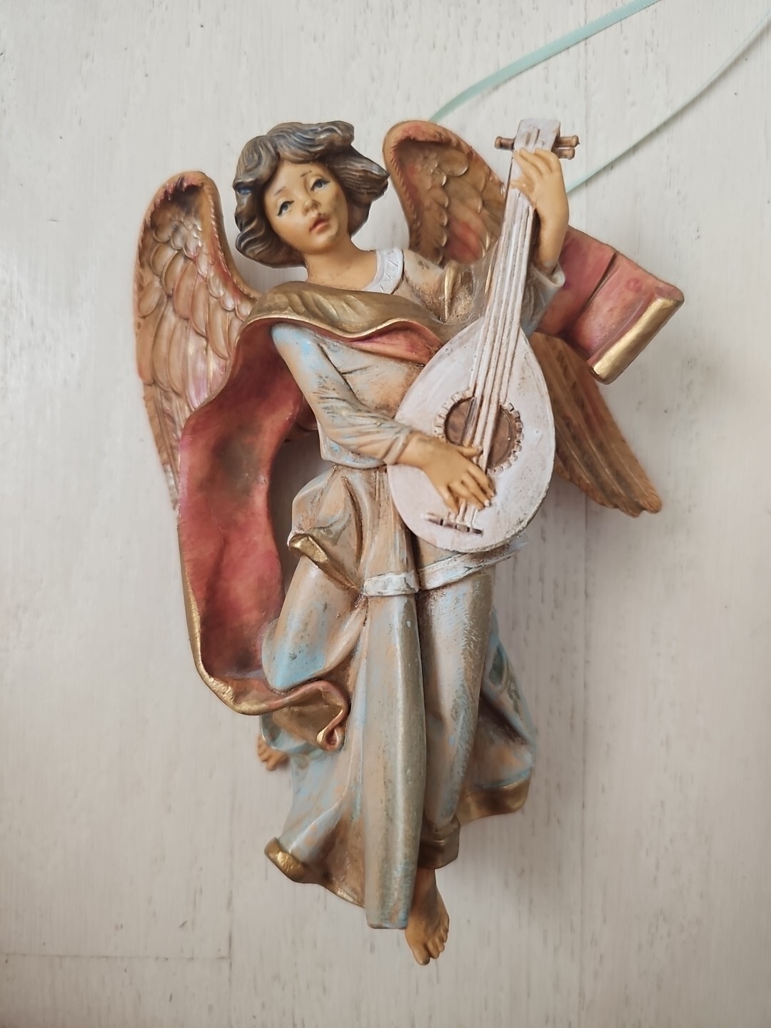 Vintage Depose Fontanini Simonetti Angel Plays Mandolin #470 Figurine 6 ...
