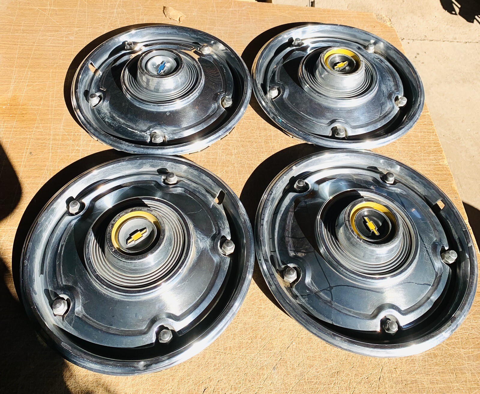 1967-1972 Chevrolet Truck , C10, Factory 15" Wheel Hub Caps Covers Set ...