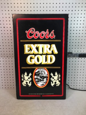 Vintage 1980’s Coors Extra Gold Beer Fluorescent Bar Light, Nice! | eBay