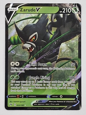 POKEMON Card - Zarude V 022/185 - Ultra Rare - Vivid Voltage - DMG | eBay