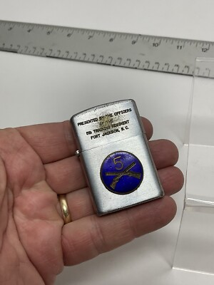 Vintage 1960 s Vulcan Cigarette Lighter 5th Training Regiment Fort ...