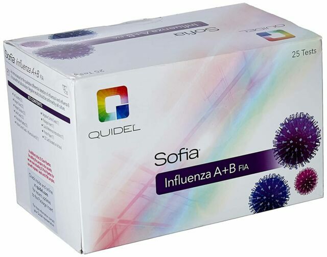 Quidel 20218 Sofia Influenza A+B FIA Rapid Diagnostic Test Kit - 25 ...