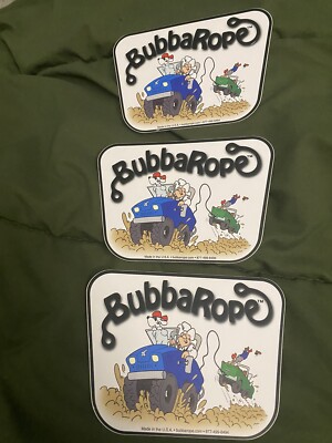 Three Bubba Rope Stickers Jeep Automobile Dodge Ram Ford Chevy | eBay