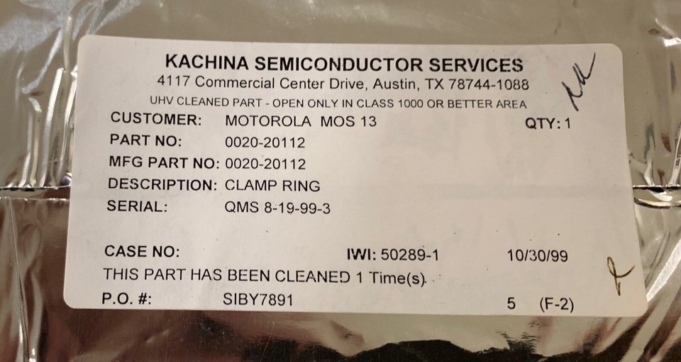 Applied Materials Clamp - OEM P/N 0020-20112 | eBay