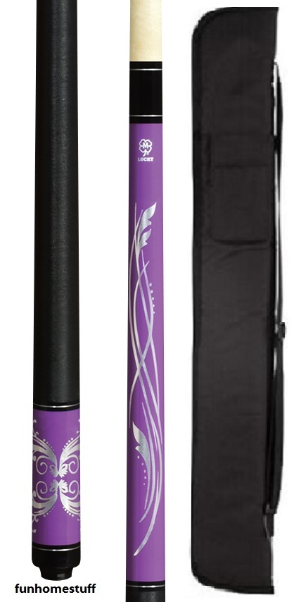 L59 LUCKY MCDERMOTT Pool Billiard Two-Piece Cue Stick w/ Irish Linen ...