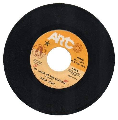 SOLID GOLD 45 RPM Pro Record "MY SHARE OF THE SIDEWALK" / "TODAY ...