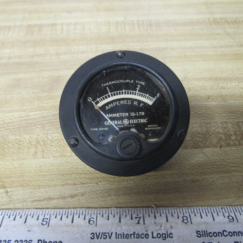 METER RF 3A 2.75 in dia GE HAM RADIO | eBay