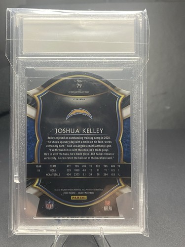 2020 Panini Select Joshua Kelley Zebra Prizm Die-Cut #79 Rookie RC BMG ...
