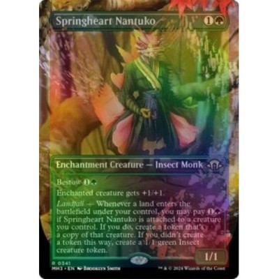 Foil Springheart Nantuko (borderless) M/NM Magic MTG Modern Horizons 3 ...