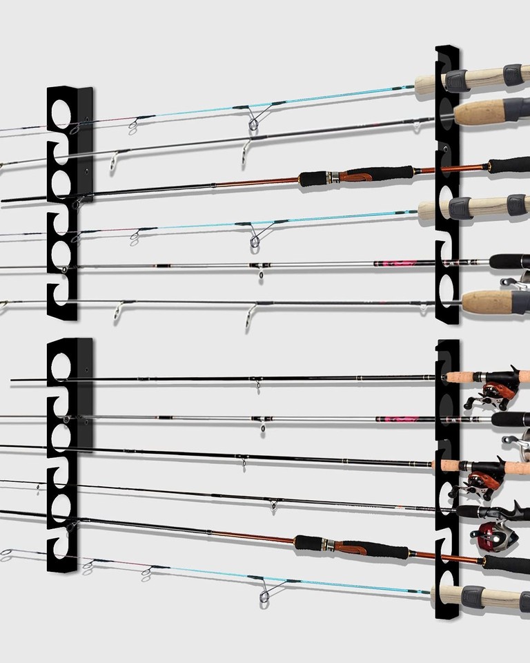 Pvc Rubber Steel Fishing Rod Racks Wall or Ceiling Rod/Pole Holder ...