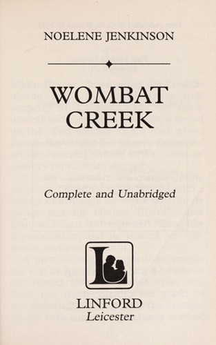 Wombat Creek Relié Noelene Jenkinson | eBay