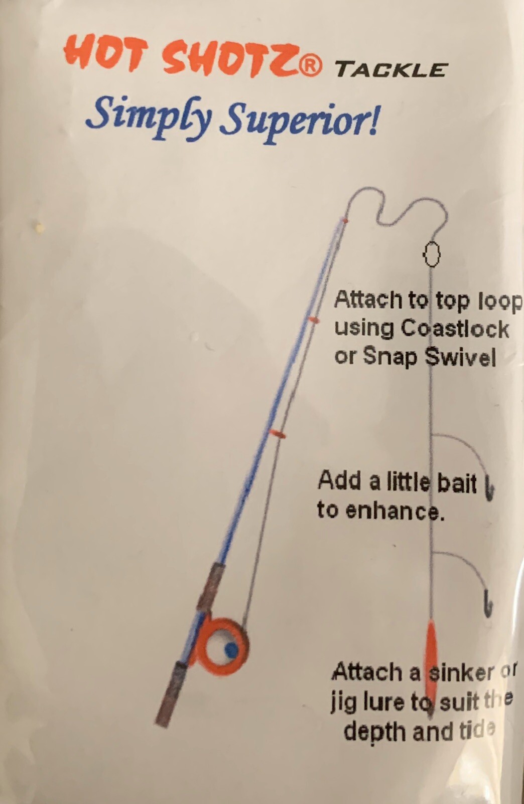 Snapper Kingfish Jewfish 2 Fly Flasher Lumo Jig Rigs 80lb Leader 5/0 ...