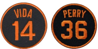 (2) San Francisco Giants Memorial Jersey Patch ~ Vida Blue / Gaylord ...