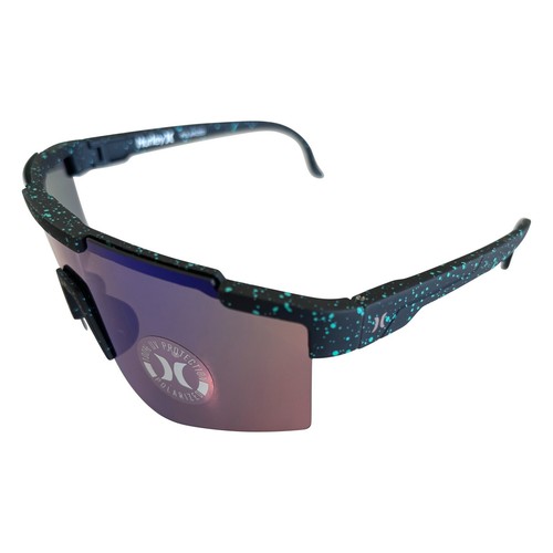 NEW Hurley Semi-Rimless Shield Pit Viper Style Sunglasses Black ...