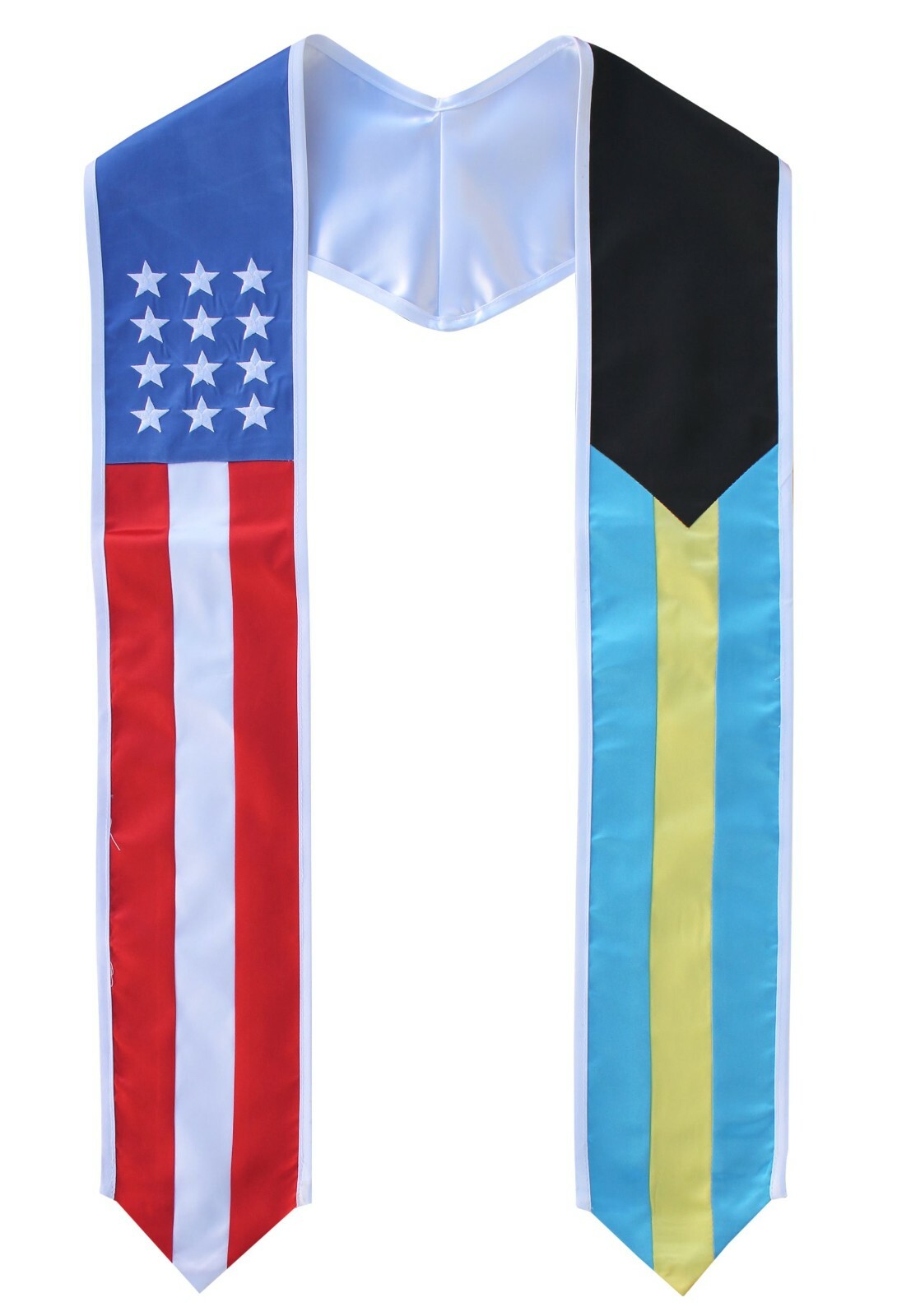 BAHAMAS American Flag Graduation Sash Scarf Stole Ethnic Studies Latino ...
