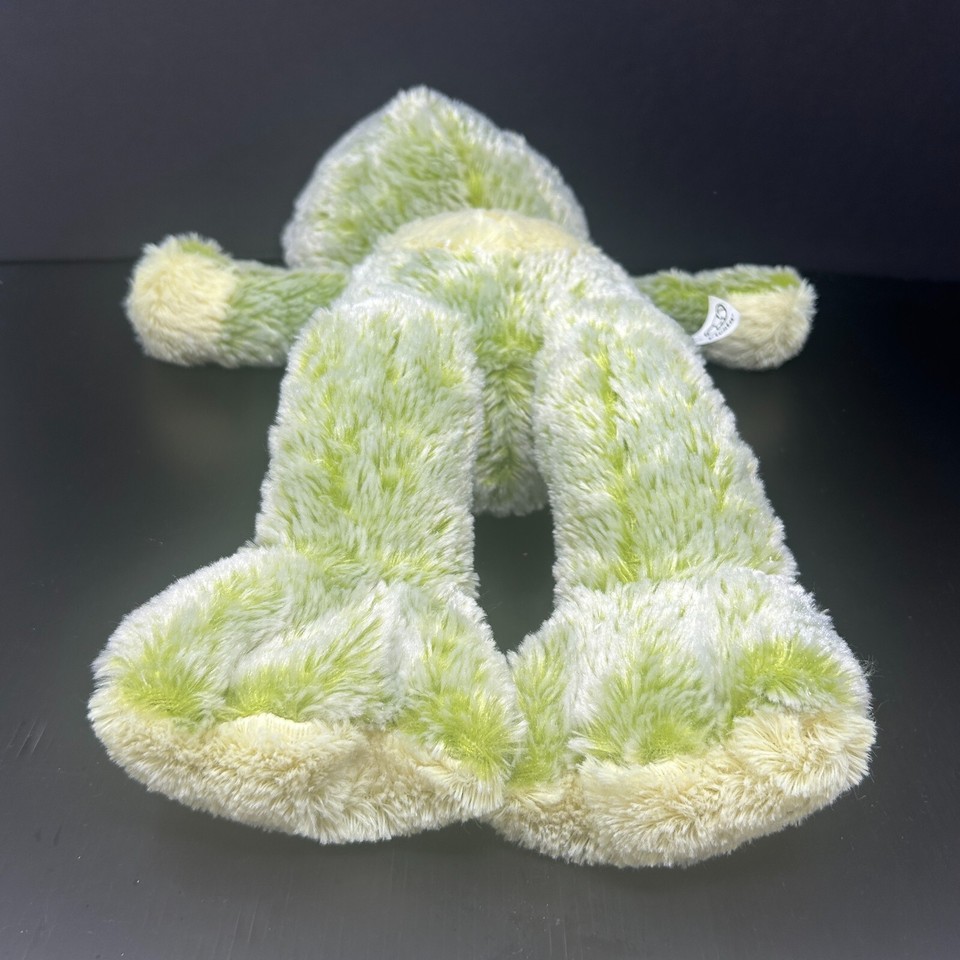 Fiesta Green Yellow Frog Plush Ivy Fuzzy Folk Stuffed Animal Floppy ...