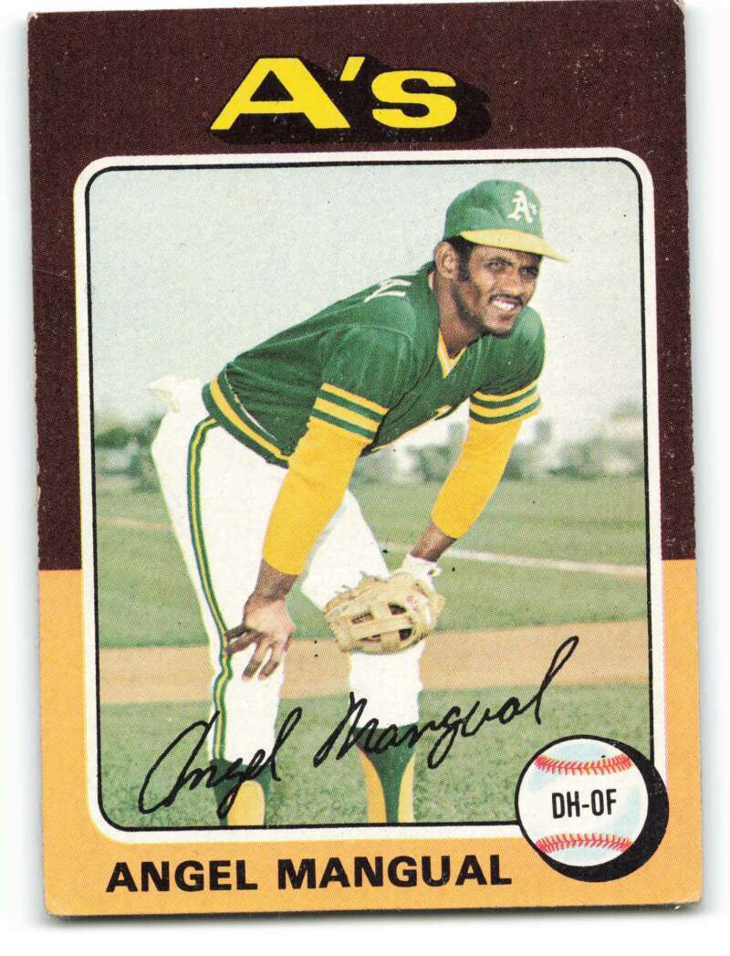 1975 Topps #452 Angel Mangual EX Excellent Athletics | eBay