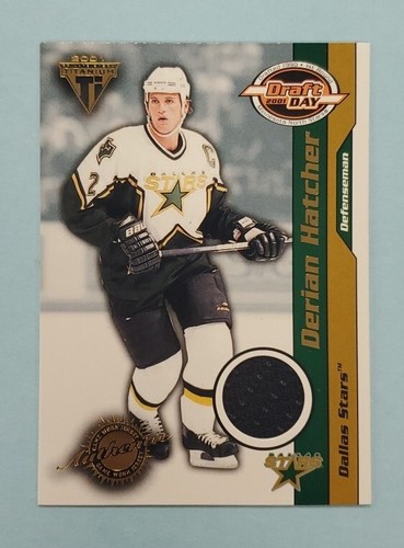 2000/01 Pacific Titanium Derian Hatcher Draft Day Jersey Relic #29 Card ...