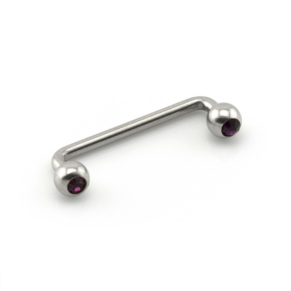 Staple Surface Piercing Barbell Bar 1.2mm(16g) 1.6mm(14g) Surgical ...