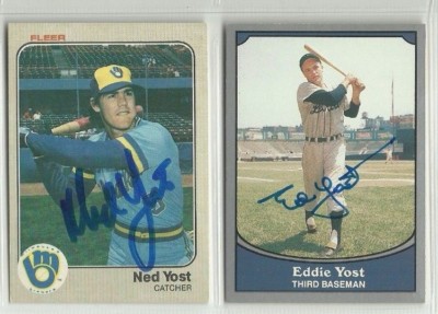 Ned & Ed Yost signed auto autographed cards | eBay