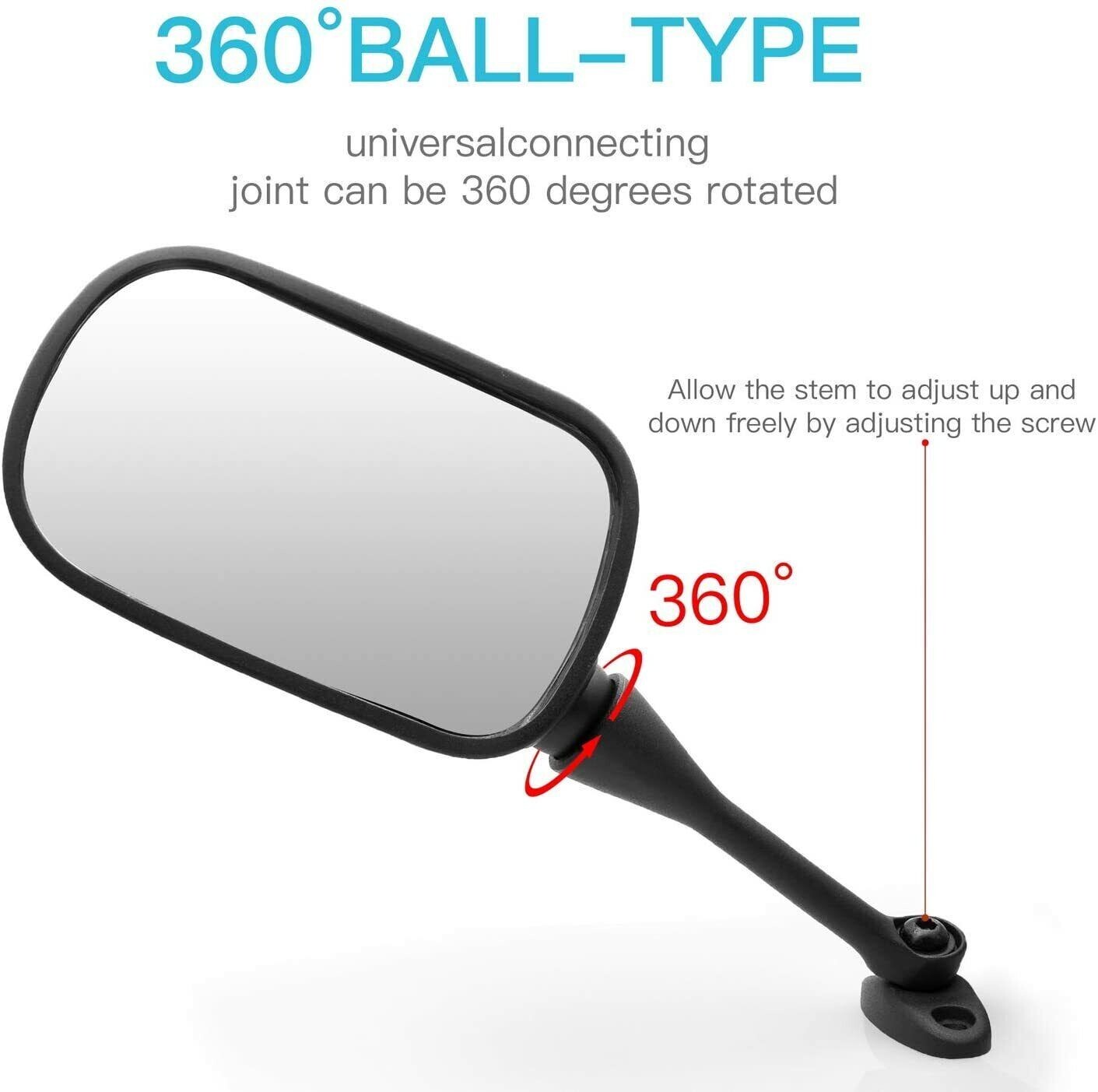 For Honda CBR 600RR 1000RR 125R 250R Motorcycle Review Side Rear Wing ...