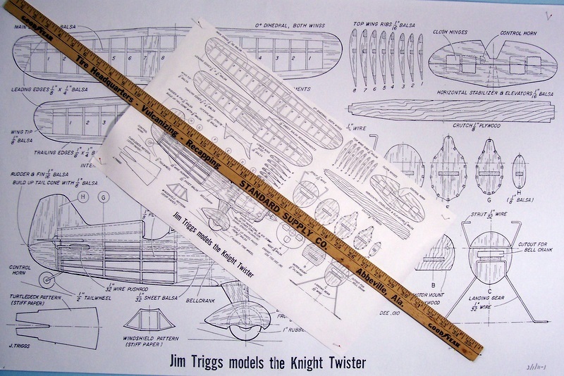 Two KNIGHT TWISTER PLANS + CONSTRUCTION ARTICLE for 10" & 20" UC Model ...