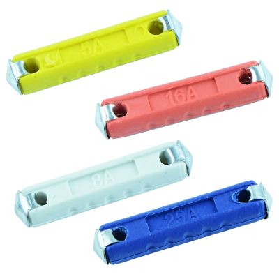 100 x Ceramic Continental Torpedo Fuse Classic Car Auto 5A 8A 16A 25A ...