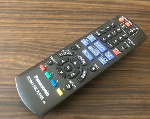 Genuine Panasonic Blu-ray Disc Player Recorder IR6 Remote Replacement ...