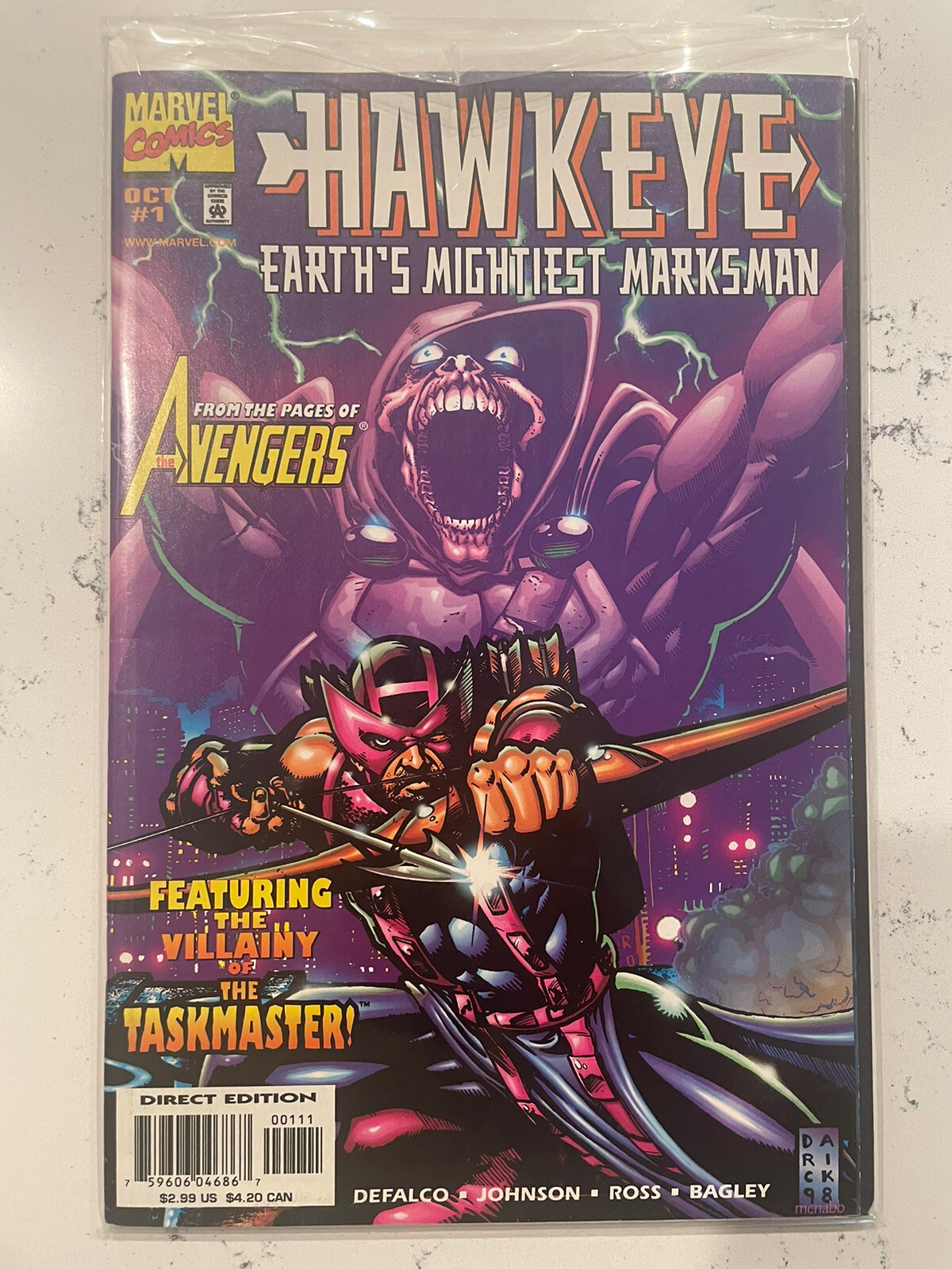 Hawkeye: Earth's Mightiest Marksman #1 (Marvel Comics October 1998) for ...