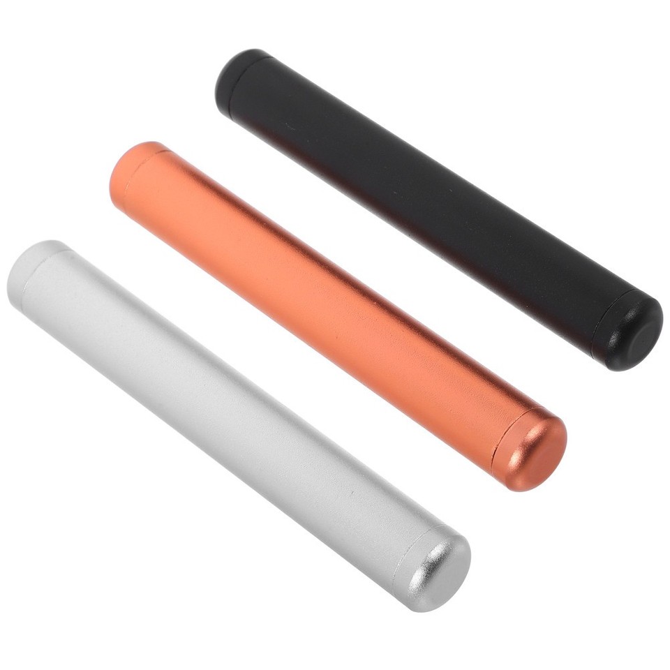 3 Pcs Metal Storage Tube Container Waterproof Aluminum Alloy Case ...