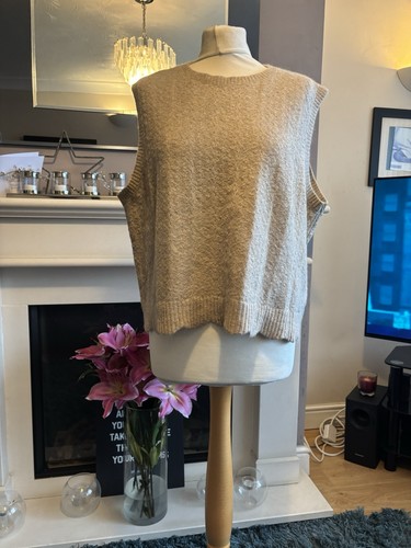 Seasalt Cornwall Dove Tail Beige Camel Sleeveless Top Vest Winter ...