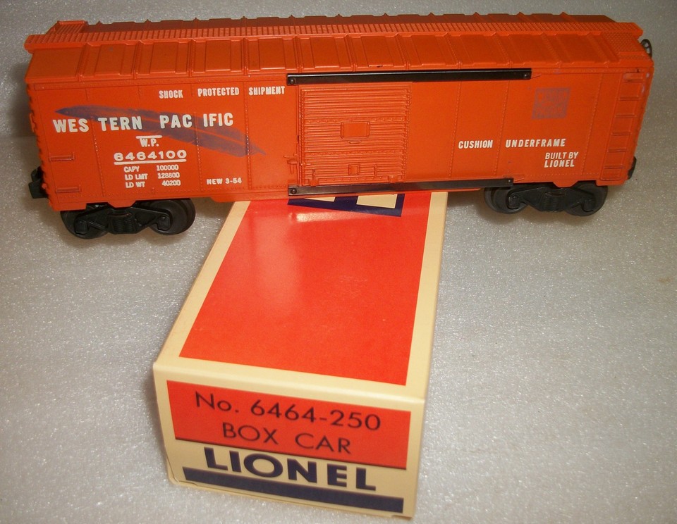 LIONEL POSTWAR 6464-100 (250) WESTERN PACIFIC BOX CAR C-7+ C-8- REPRO ...