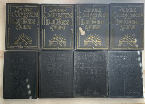 AUDELS Lot Of Books Carpenters and Builders Guide 1-4 Book Set ...