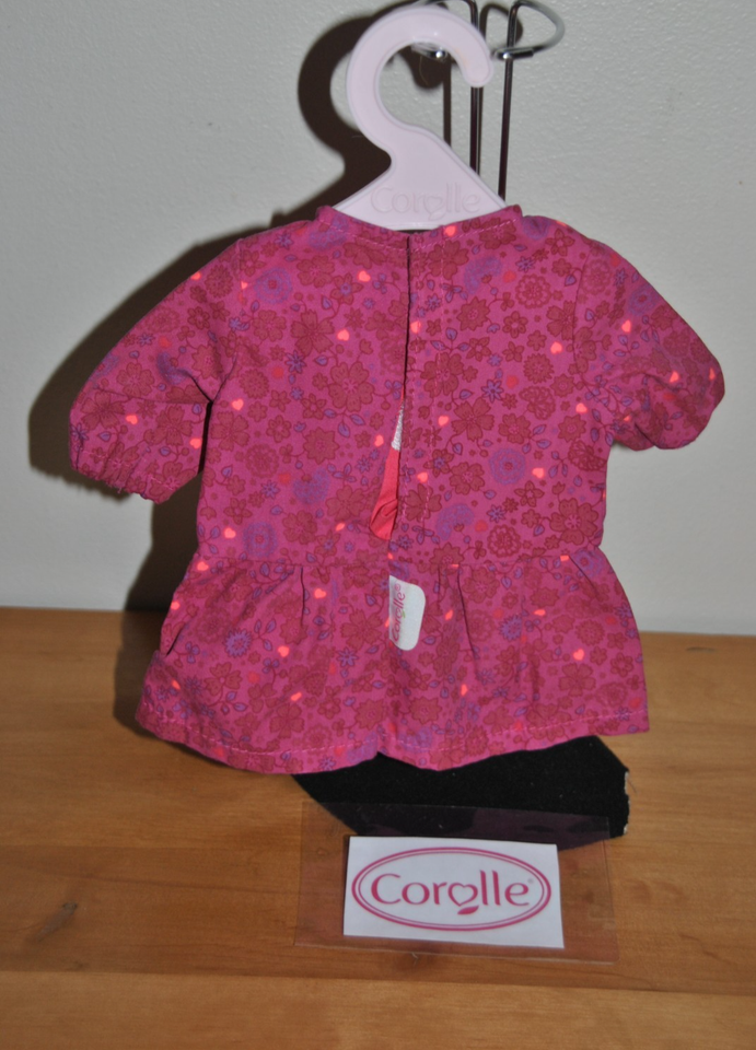 🤡Vetement Poupon 36 Cm COROLLE 2013 Poupée Robe Tunique Manche Longue ...