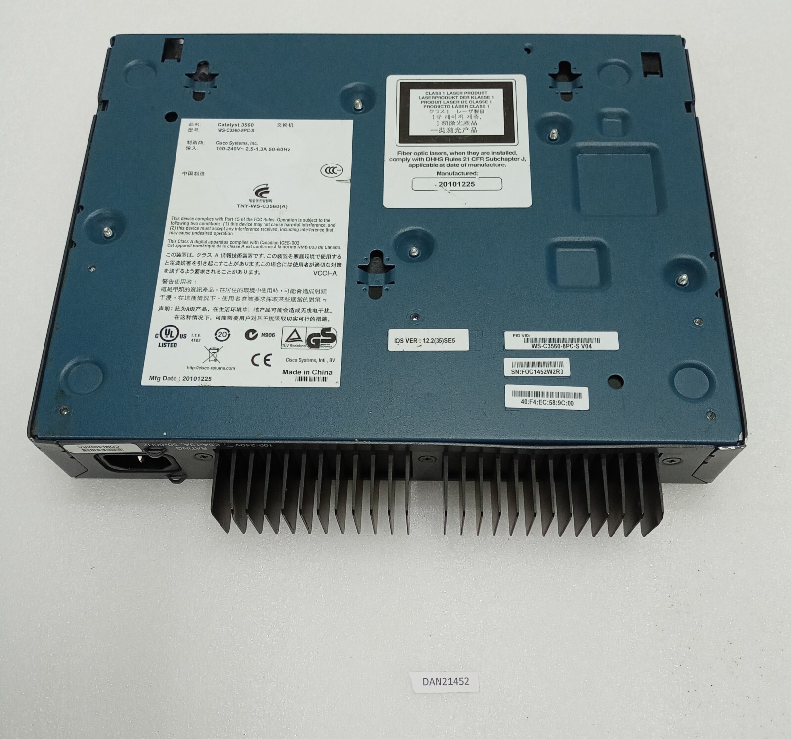 Cisco Catalyst 3560 PoE-8 Series WS-C3560-8PC-S VO4 | eBay