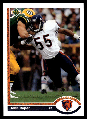 1991 Upper Deck John Roper #344 Chicago Bears NFL Football Base Set | eBay