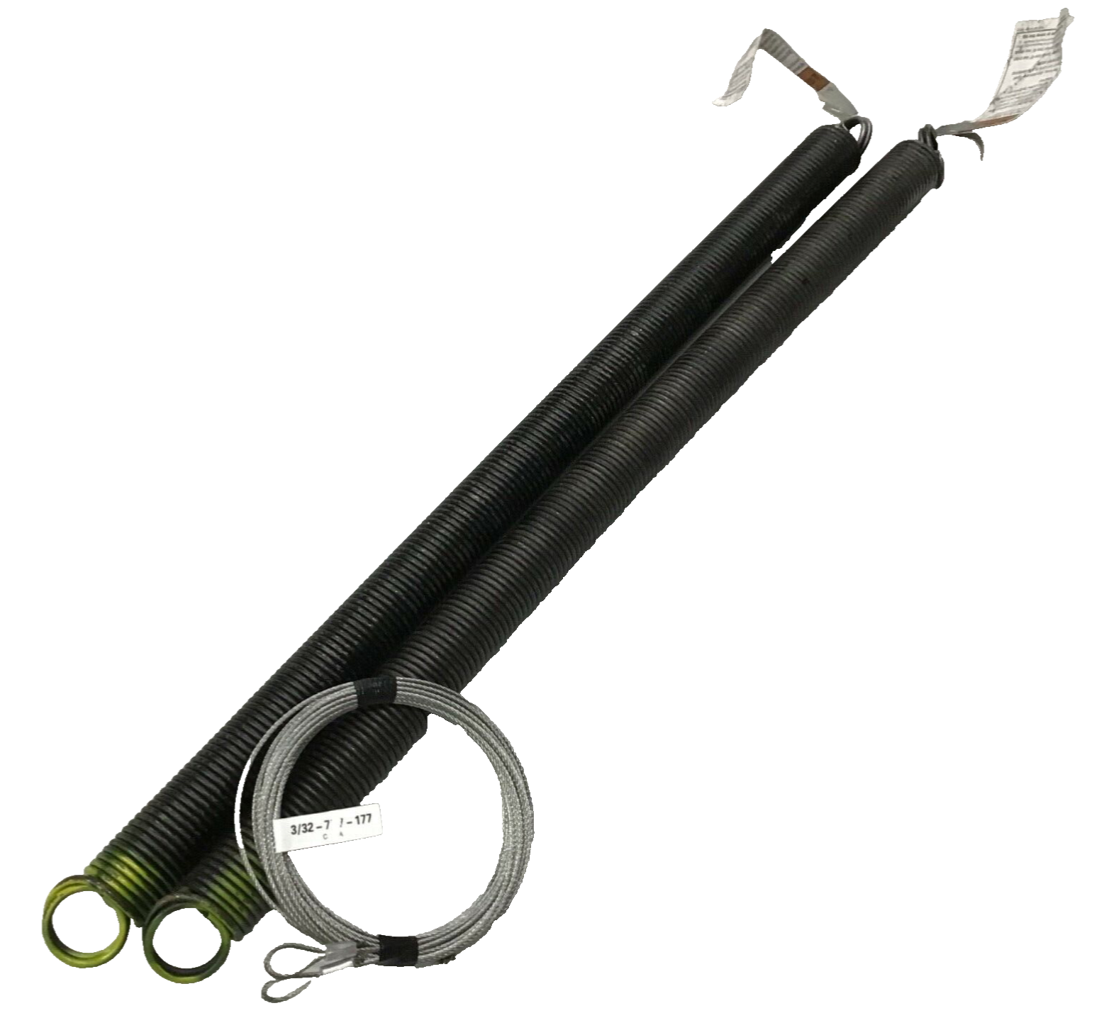 Garage 27-48-130lb 8' Door Yellow Extension Spring Safety Cable Double ...