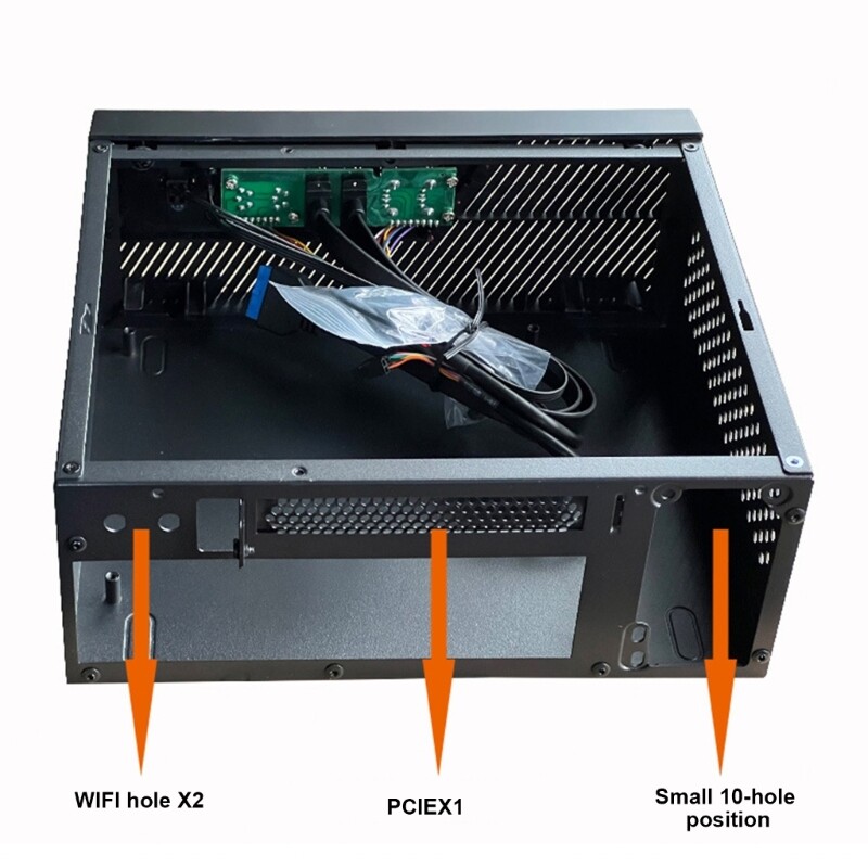 A09P Small Computer Case ITX Chassis HTPC PC Case for Desktop Computer ...