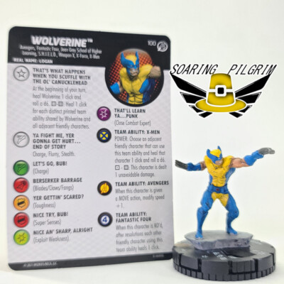 WOLVERINE - 100 - LE PROMO Avengers Fantastic Four EMPYRE Set Heroclix ...
