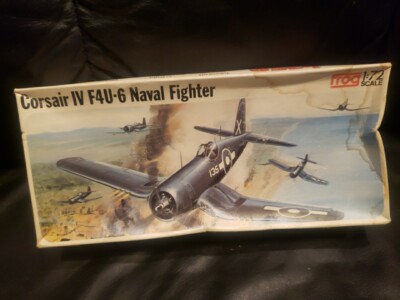 Vintage 1974 Frog F425 Corsair IV F4U-6 Naval Fighter 1/72nd scale ...