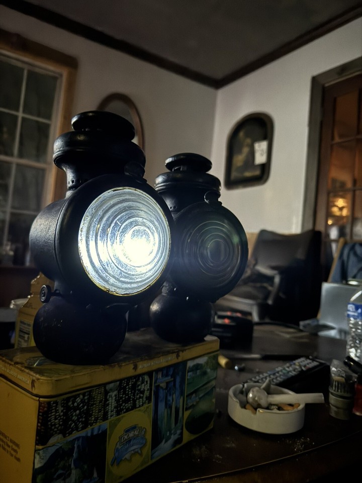 Ford Model T Headlight Driving Head Lamp Light Kerosene Ford-O Brown ...