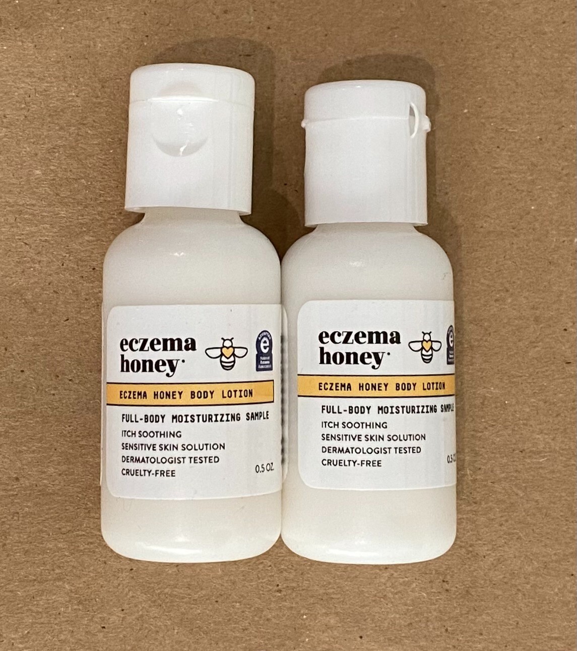 Lot of 2 Eczema Honey Body Lotion Moisturizing Full Body .5oz New Travel Sample | eBay