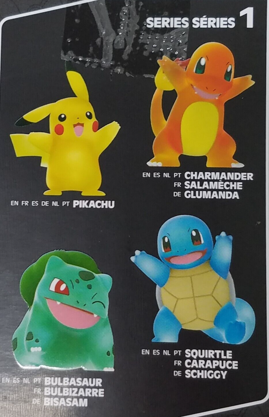 POKEMON SELECT Bulbasaur Squirtle Pikachu Charmander Translucent Figure ...
