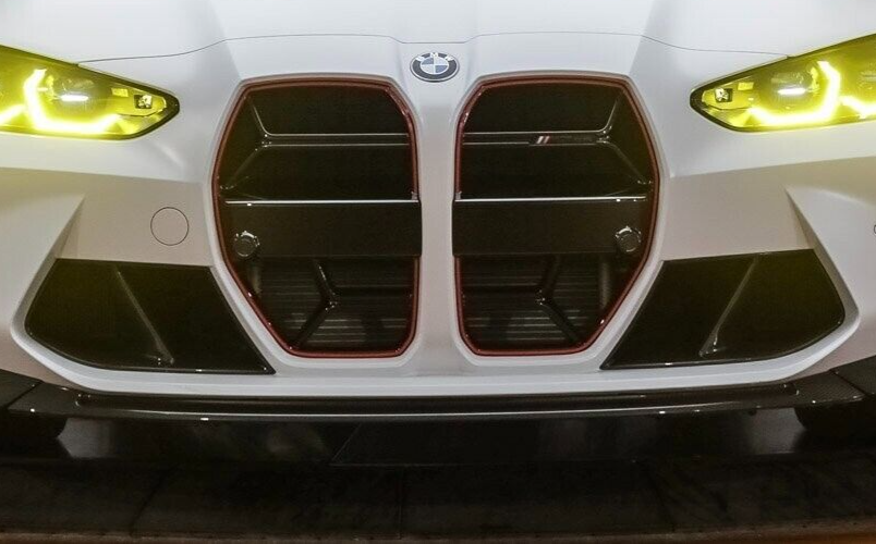 2021+ BMW OEM G80 M3 CS Front Grille Black With Red Border ...
