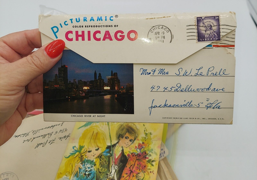 Vintage Postcard Chicago landmarks Picturamic buildings posted 1951 | eBay