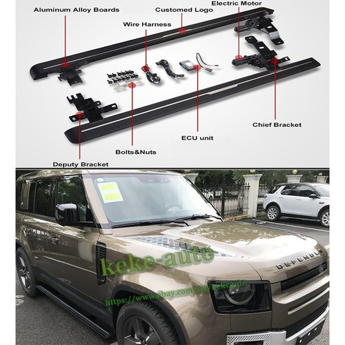 Deployable Electric Running Board Side Step fit for LR Defender 110 4D ...