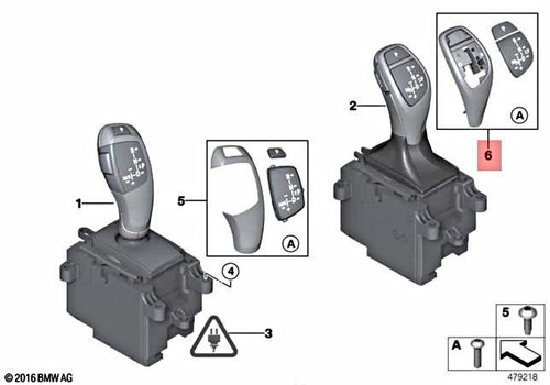 Genuine BMW F06 F20 F21 Automatic Gear Shift Cover Repair Kit OEM ...