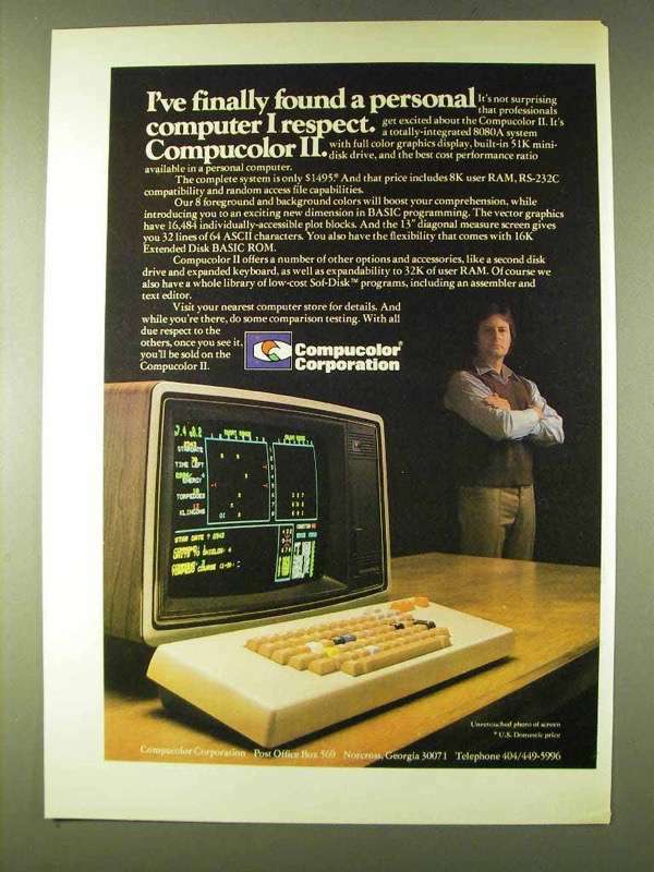 1979 Compucolor II Computer Ad - I Respect | eBay