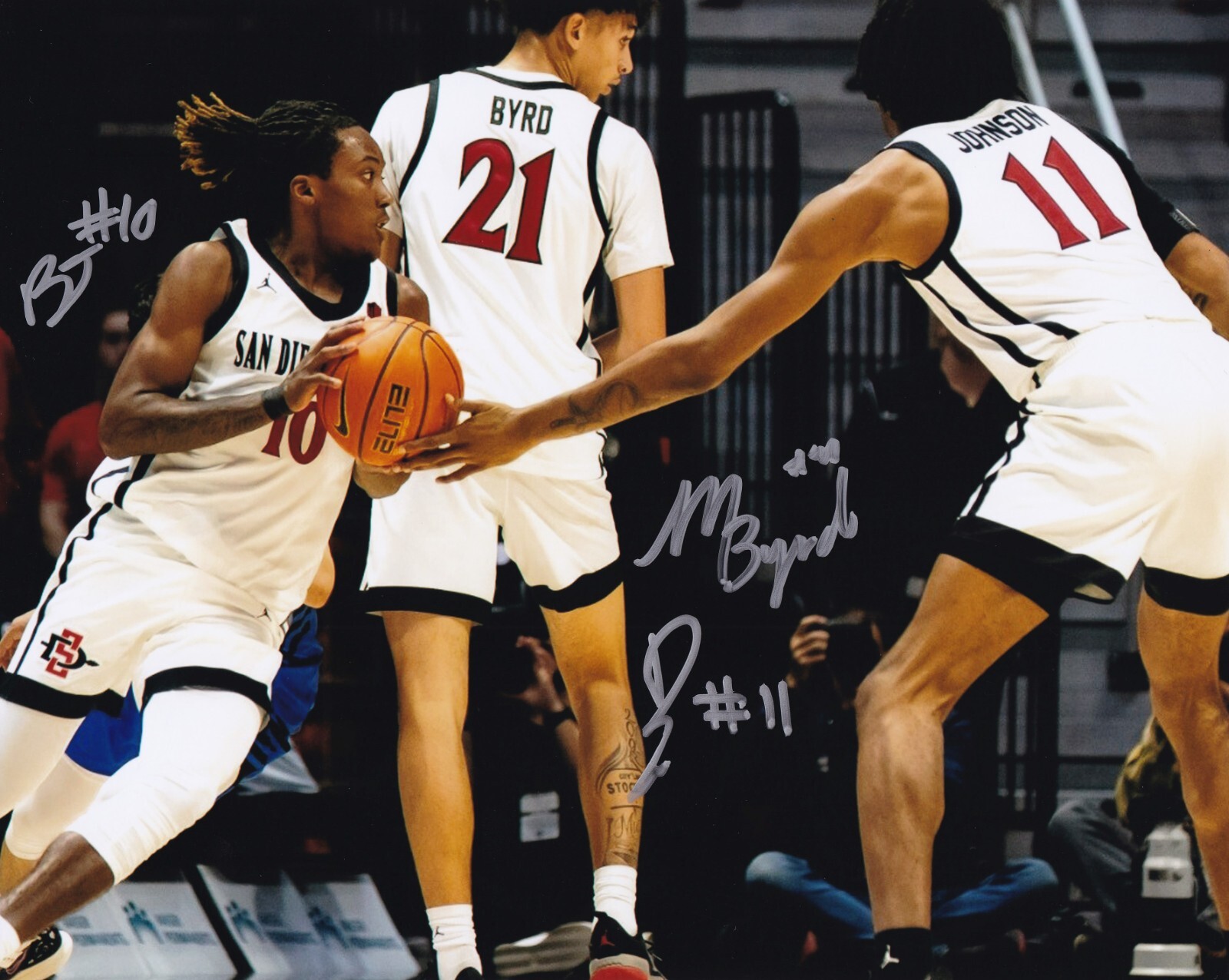 Miles Byrd Autographed Signed San Diego State Aztecs BJ Davis Demarshay ...