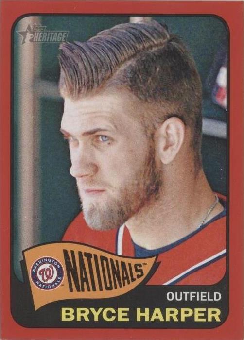 2014 Topps Heritage - Bryce Harper #400 Red Border for sale online | eBay